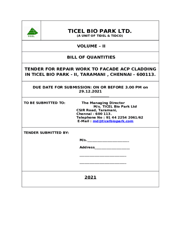 Ticel Bio Park - Block I in Tharamani, ChennaiCityinfo Services Doc ...