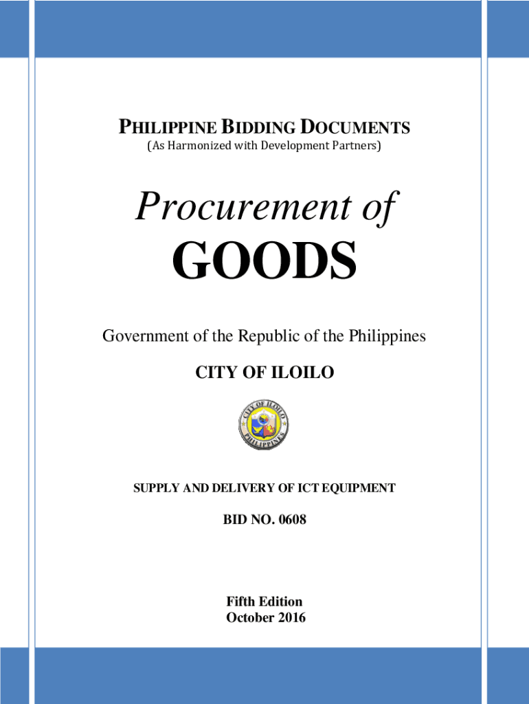 Fillable Online iloilocity gov Office of the BAC Secretariat, 7th Floor ...
