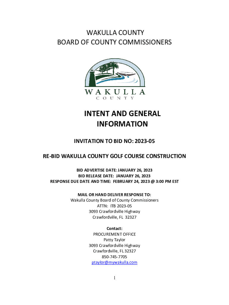 Fillable Online Wakulla County plans to use Wildwood Golf Course as a ...