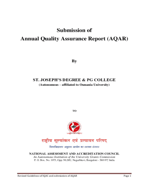 Fillable Online josephscollege ac About the College InternAl QuAlIty ...