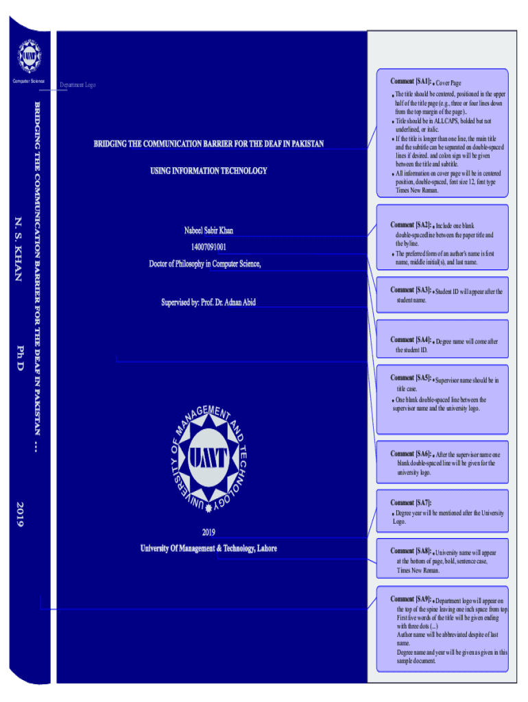 Fillable Online admin umt edu Title Page - APA Guide: 7th Edition - Subject and Course Guides ...