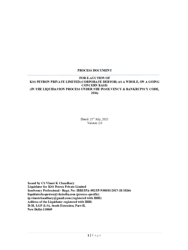 Fillable Online PROCESS DOCUMENT Fax Email Print - pdfFiller