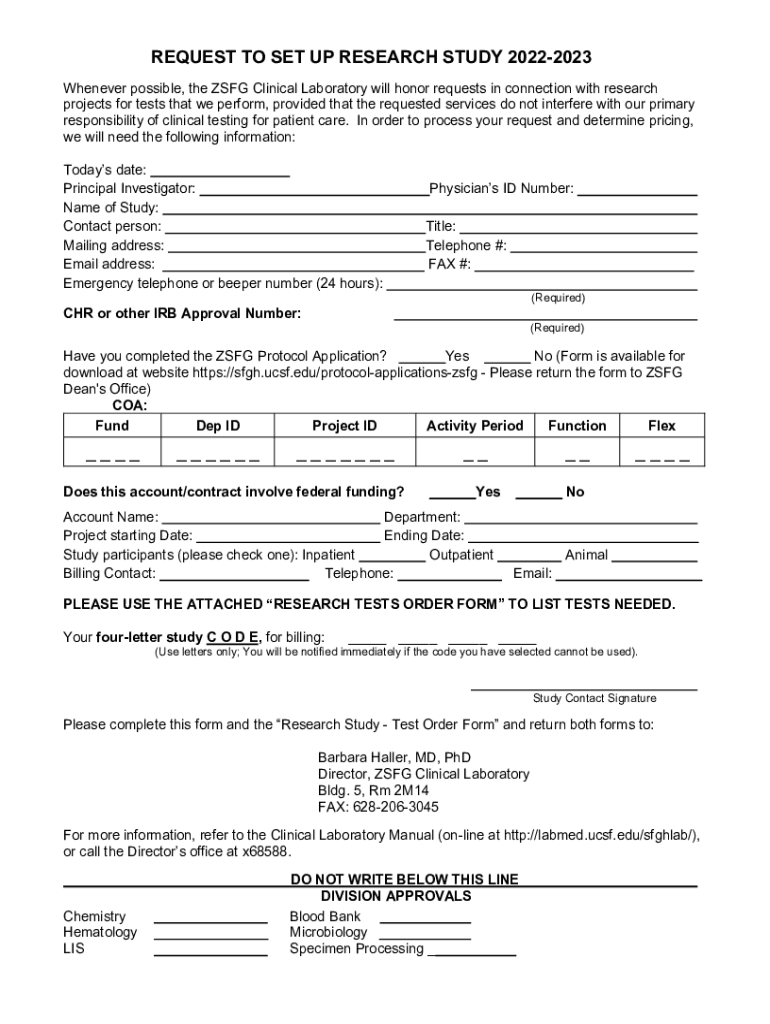 Fillable Online about IRB approval for your study - UCSF ZSFG Dean's Office Fax Email Print ...