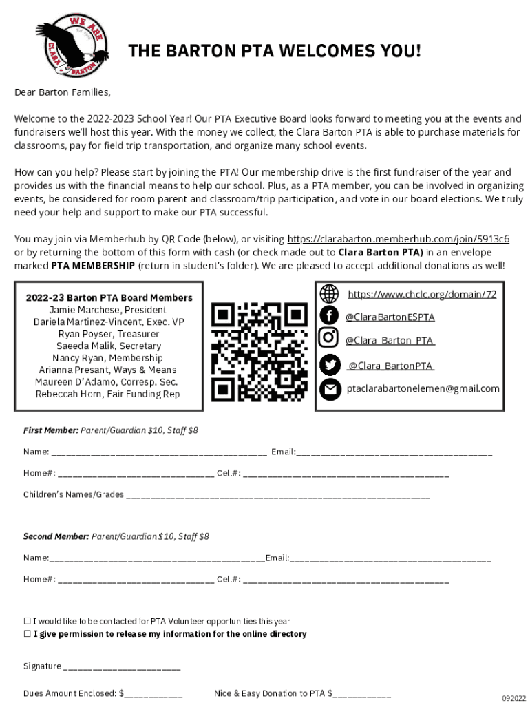 Fillable Online President's Message - Burton Valley Elementary PTA Fax ...