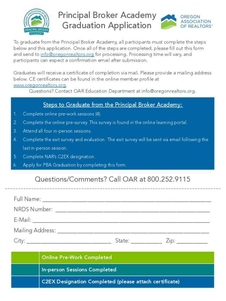 Fillable Online GRI Graduation Application Fax Email Print - pdfFiller