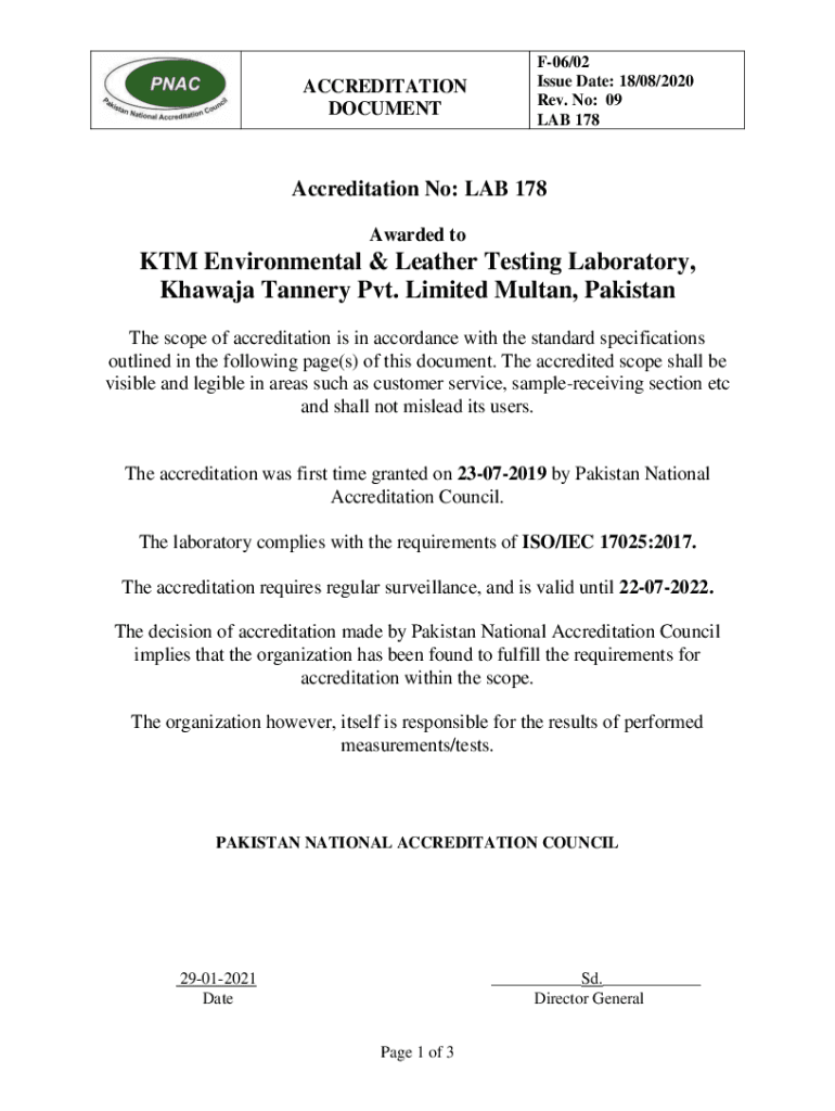 Fillable Online Exhibit G - RJ Lee Group Certificates of Accreditation ...