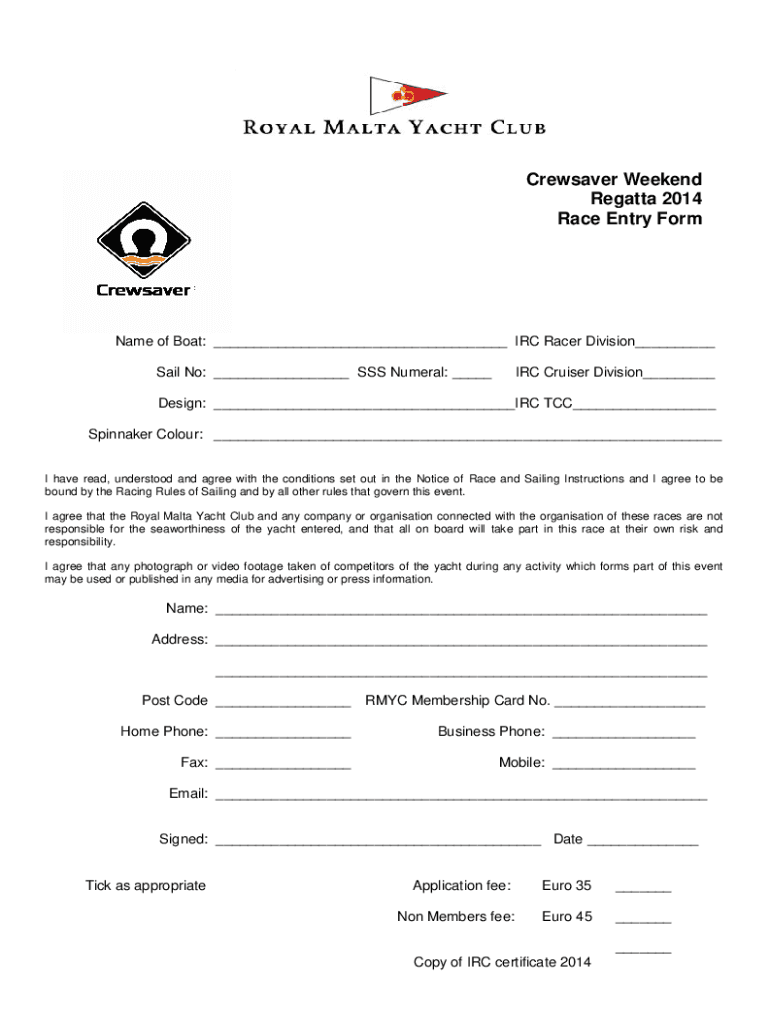 Fillable Online What is IRC? - Rating for keelboats of all size and ...