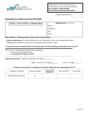 Fillable Online Publicly Funded Vaccine Form - Capital Health Nova ...