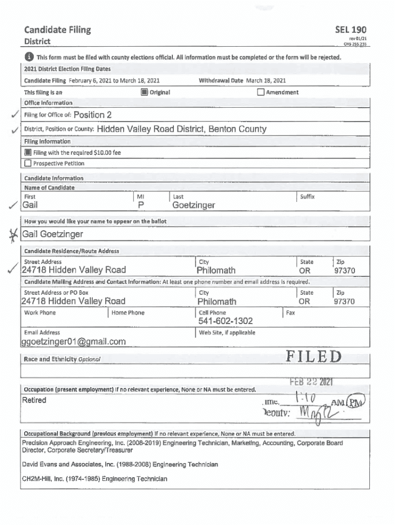 Fillable Online ELECTION CODE CHAPTER 13. APPLICATION FOR ... Fax Email Print - pdfFiller