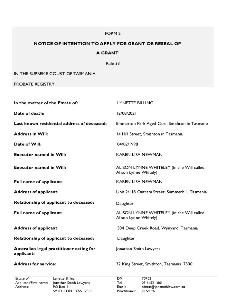 Fillable Online Form-2-Notice-of-intention-to-apply - Website12 Fax Email Print - pdfFiller