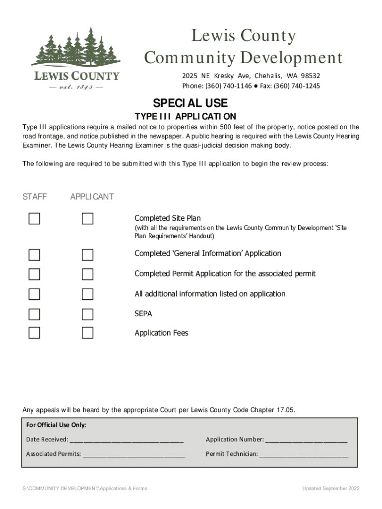Fillable Online Planning Applications Under Review - Lewis County Fax Email Print - pdfFiller