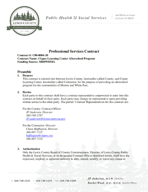 Fillable Online Free Professional Services Agreement - Samples - PDF ...