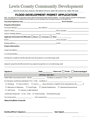 Fillable Online flood development permit application Fax Email Print ...