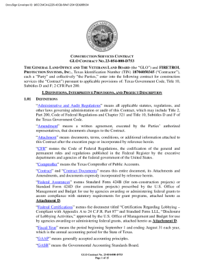 Fillable Online GLO Contract No. 23-054-000-D753 Fax Email Print - pdfFiller