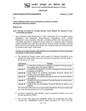 Fillable Online Revised Formats for LR/AR for issuers of non ...