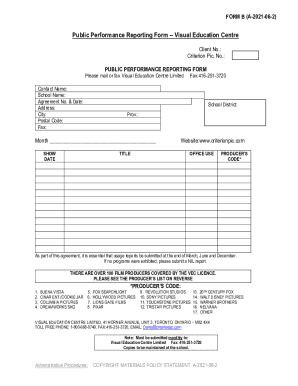 Fillable Online Public Performance Title Reporting Form - Criterion ...