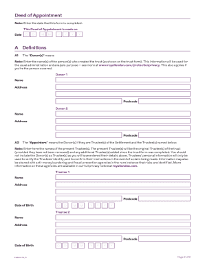 Fillable Online Deed of Appointment of a Beneficiary - Royal London Fax ...