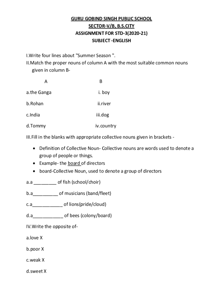 Fillable Online GURU GOBIND SINGH PUBLIC SCHOOL SECTOR-V/B, B.S. ... Fax Email Print - pdfFiller