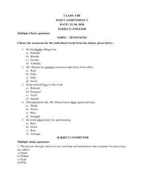 Fillable Online Year 5 comprehension worksheets pdf with answers Fax ...