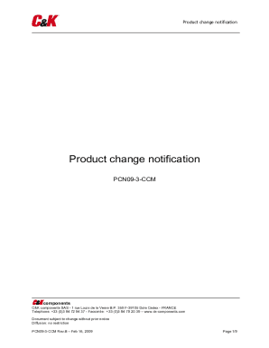 Fillable Online How to Find Product Change Notifications (PCN) and ...