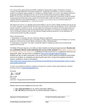 Fillable Online BASC-3: Forms-Age Ranges and Item Counts - Pearson ...
