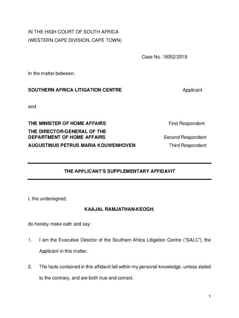Fillable Online Founding-Affidavit.pdf - Southern Africa Litigation ...