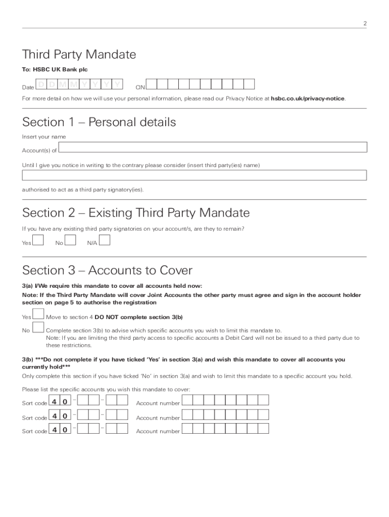 Fillable Online Third party mandate on a bank account vs a Lasting Power of ... Fax Email Print ...