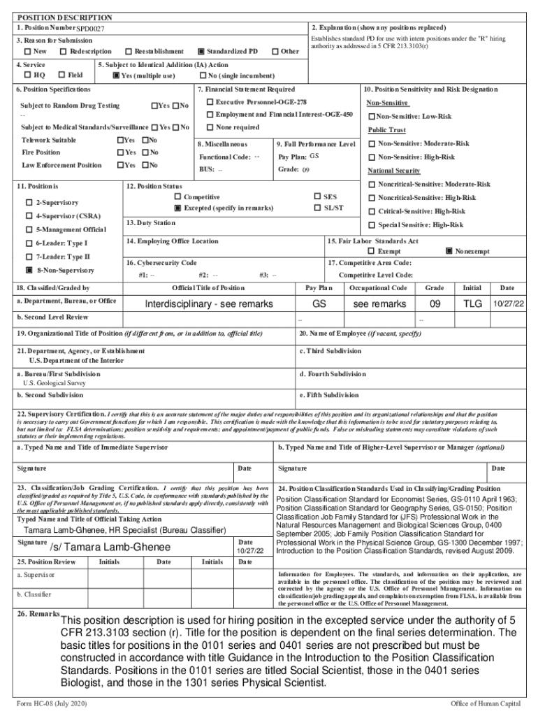 Fillable Online Form HC-08 July2020 (Office of Human Captial) - AWS Fax ...