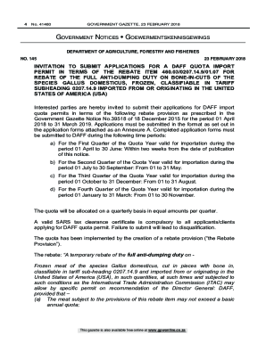 Fillable Online Amendment of regulations published in Government Notice ...