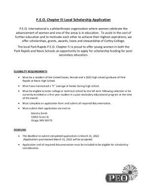 Fillable Online Oklahoma State Chapter P.E.O. - Public Home Fax Email ...