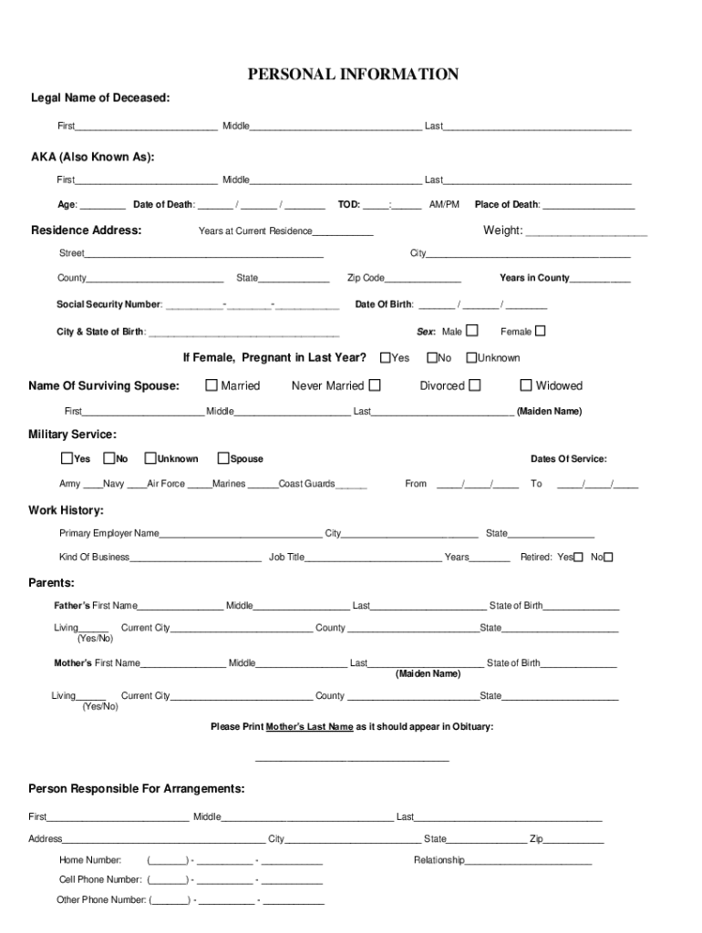 Fillable Online instructions for the disposition of my body and my ...