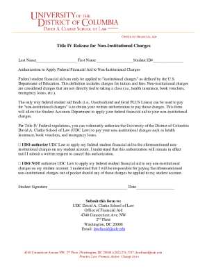Fillable Online law udc Fillable Online law udc Title IV Release Form ...