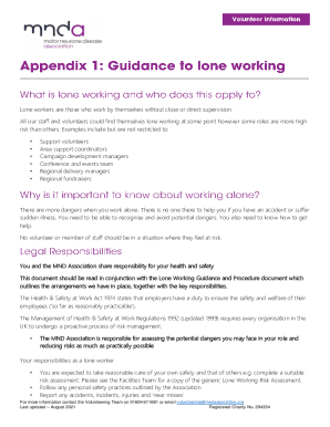 Fillable Online Free Lone Working PolicyTemplate & FAQs - Rocket Lawyer ...