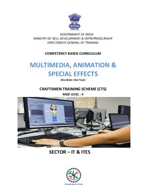 Fillable Online Curriculum of 3 D Animation and Special Effect.pdf Fax ...