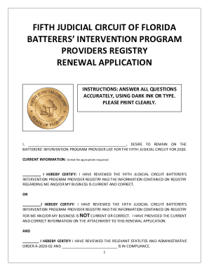 Fillable Online Batterer's Intervention Programs - Ninth Judicial ...
