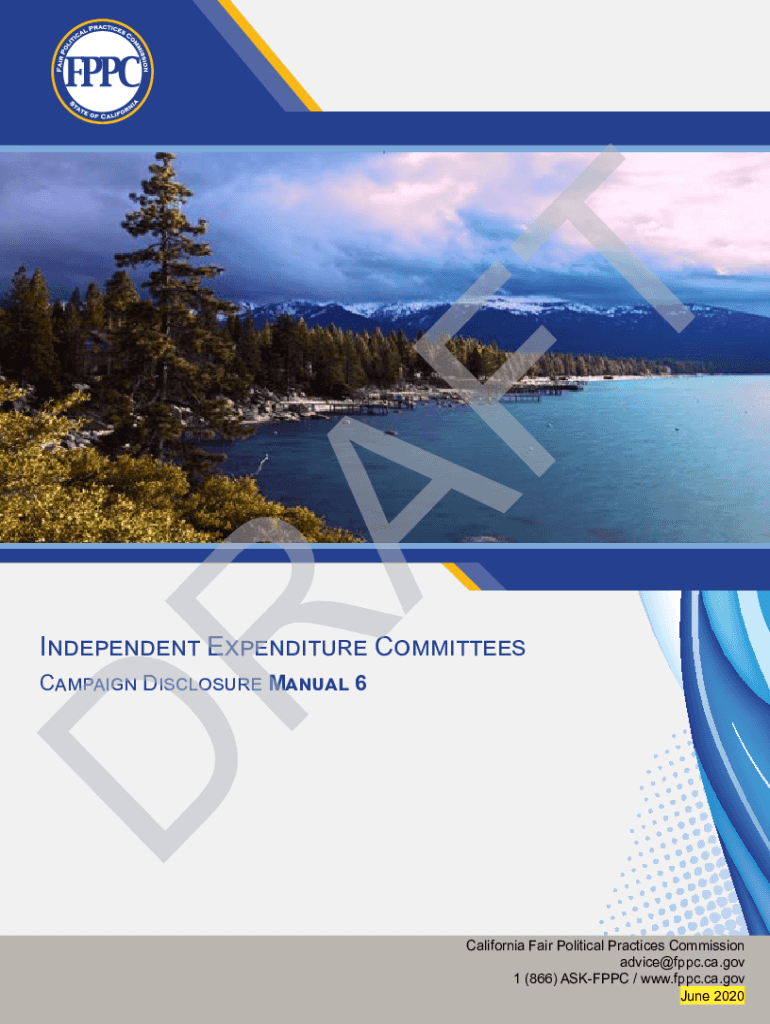 Fillable Online Campaign Disclosure Manual 2 - FPPC Fax Email Print - pdfFiller