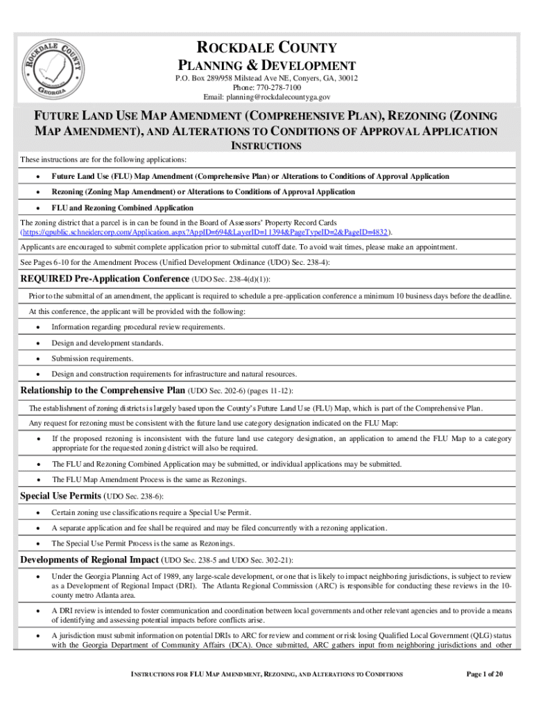 Fillable Online Combined-FLU-Map-Amendment-and-Rezoning-Application ... Fax Email Print - pdfFiller