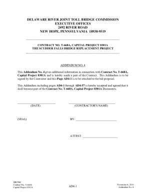 Fillable Online delaware river joint toll bridge commission executive offices ... Fax Email ...