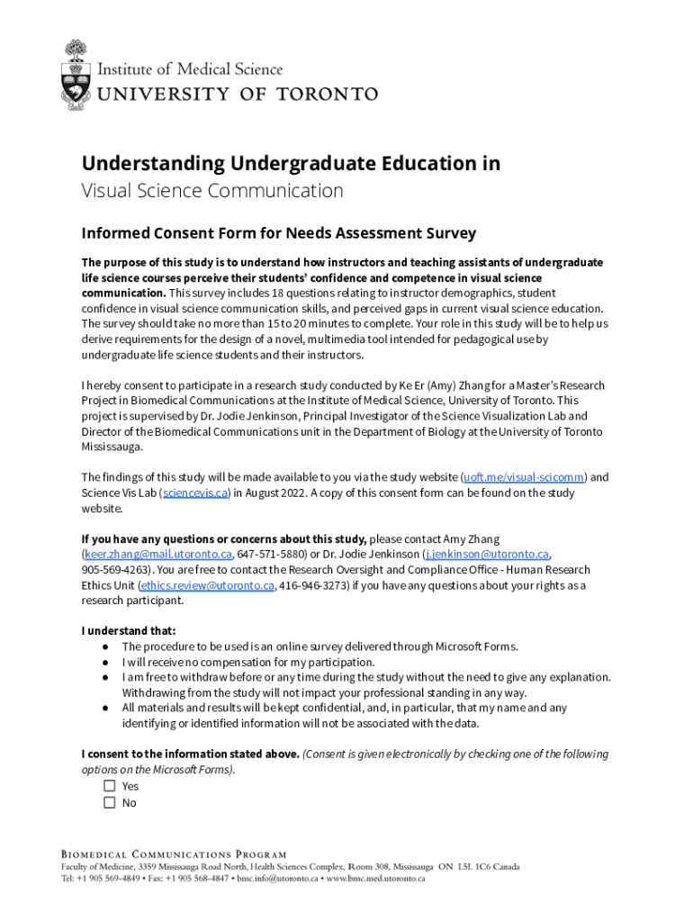 Fillable Online Instructor Questionnaire Consent Form v2 Fax Email Print - pdfFiller