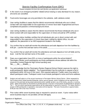 Fillable Online District Facility Confirmation Form (DFC) Fax Email ...