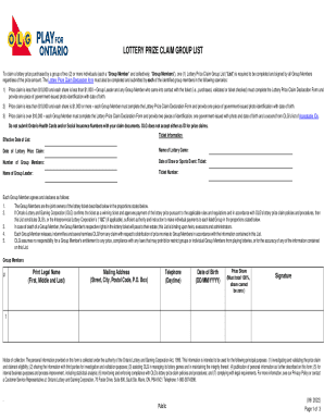 Fillable Online How Do Multiple Winners Claim a Lottery Ticket? Fax ...