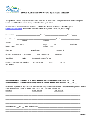 Fillable Online SD42-Bussing-Registration-Form-Special-Needs-2019-2020 ... Fax Email Print ...