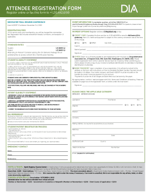 Fillable Online DIA Innovative Trial Designs Conference Health Screening Form Fax Email Print ...