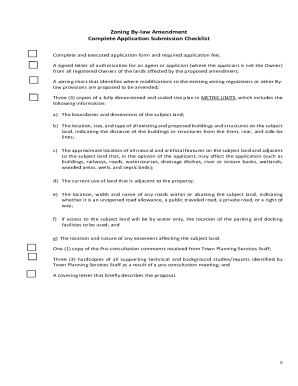 Fillable Online Town of The Blue Mountains - Zoning By-law Amendment ...