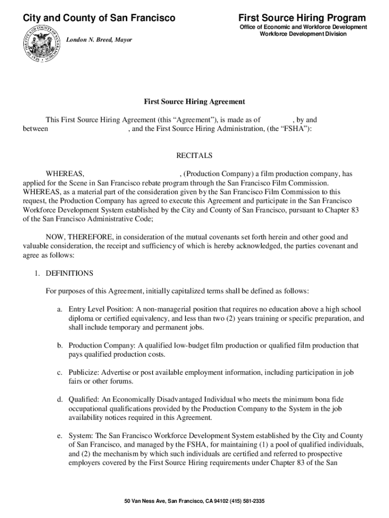 Fillable Online First Source Hiring Fact Sheet - BidNet Fax Email Print - pdfFiller