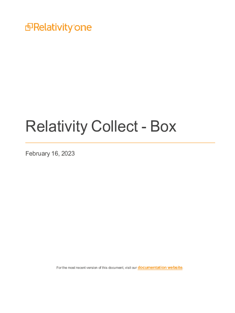 Fillable Online RelativityOne - Collect - Box.pdf - Relativity ...