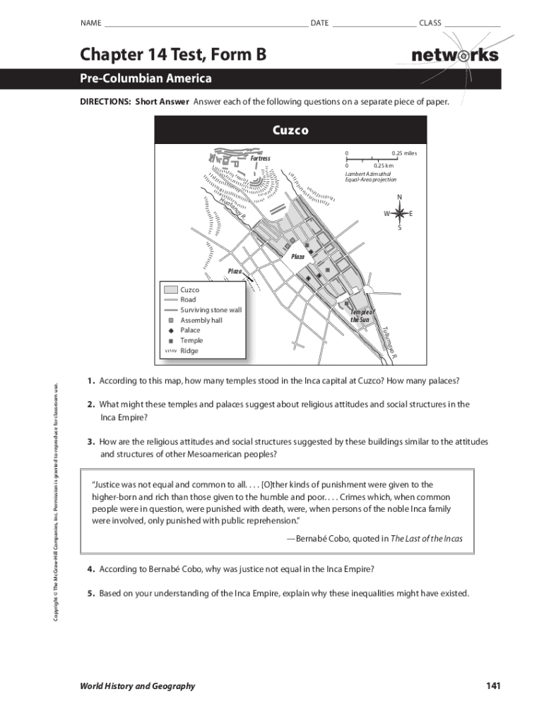 Fillable Online netw rks Chapter 14 Test, Form B Fax Email Print ...