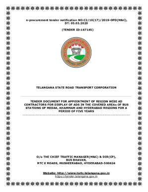 Fillable Online Tenders by Organisation Fax Email Print - pdfFiller