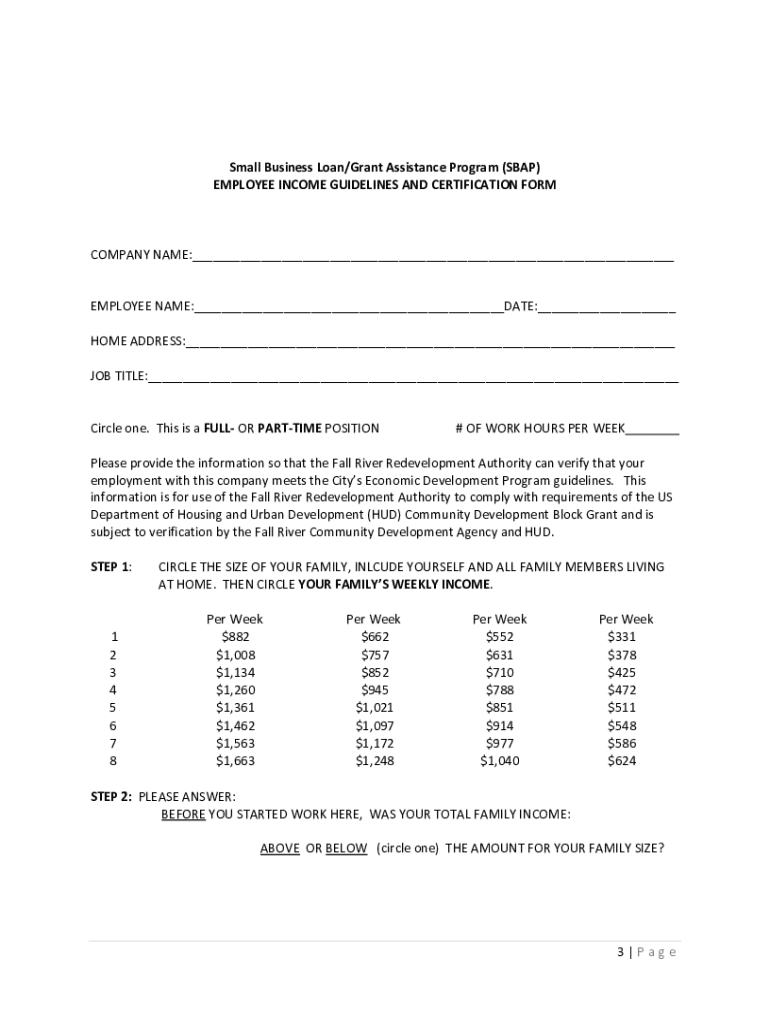 Fillable Online Emergency Business Assistance Program Grant Guidelines ...