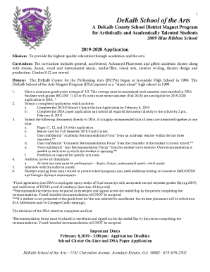 Fillable Online DeKalb Early College Academy Named A National Blue ... Fax Email Print - pdfFiller